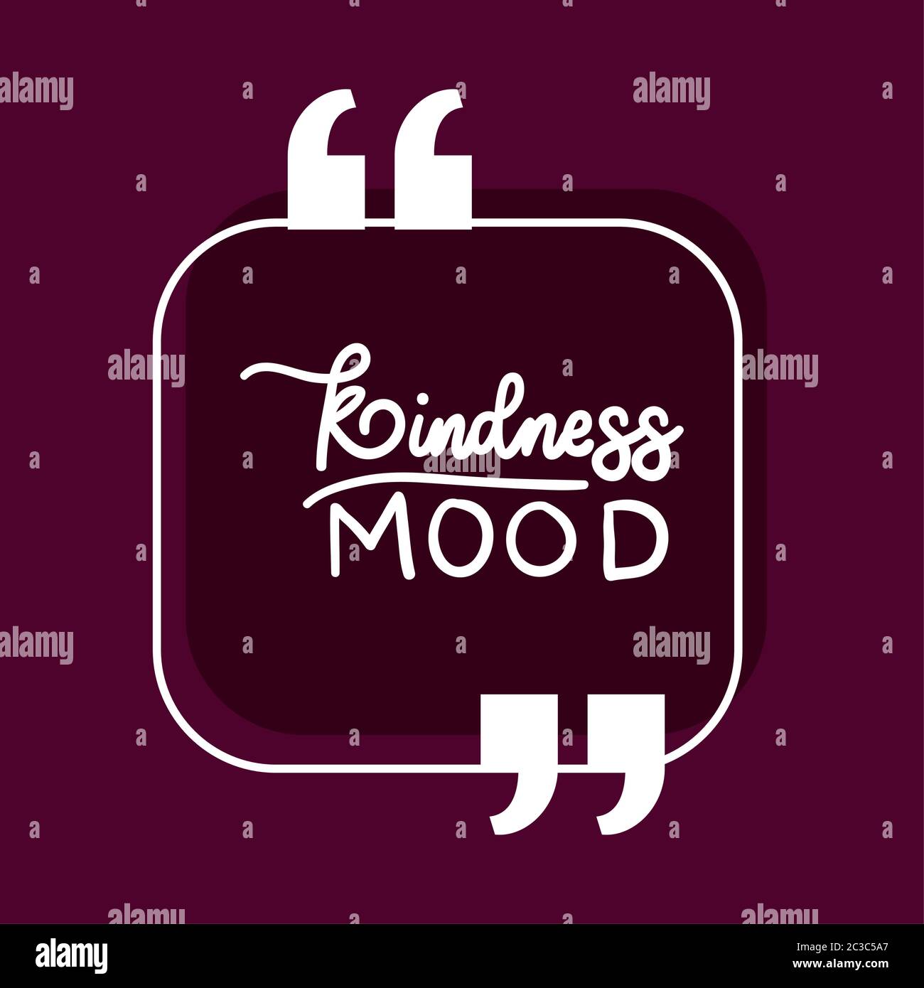 kindness mood design of Quote phrase text and positivity theme Vector ...