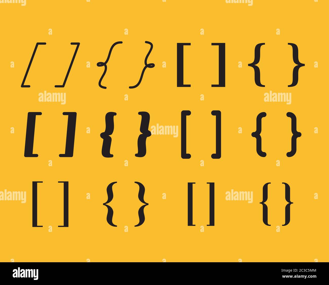 Set of parentheses icons design, Message discussion conversation and ...