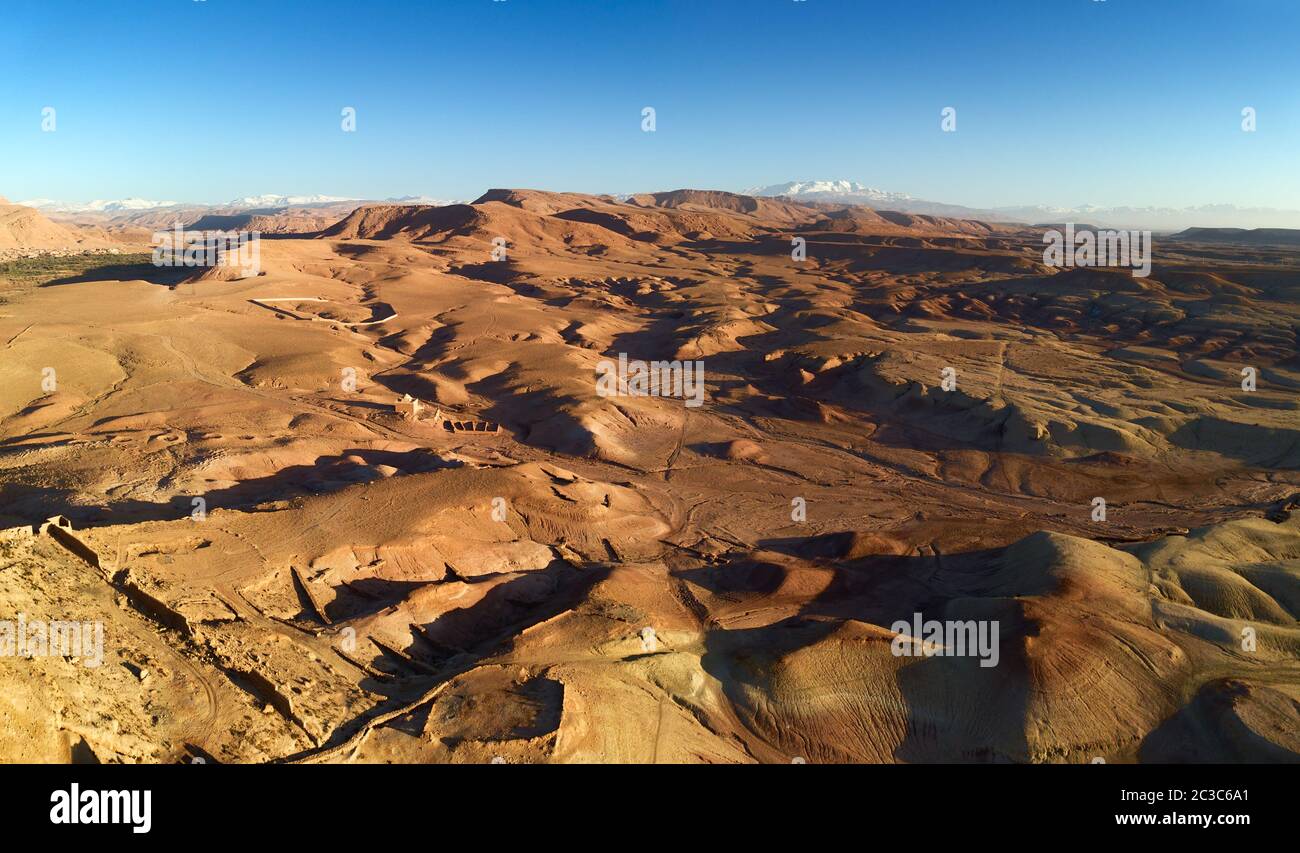 Aerial panorama of Atlas Mountains Stock Photo - Alamy