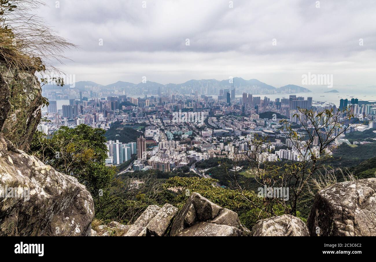 Hong kong lion rock hiking hi-res stock photography and images - Alamy