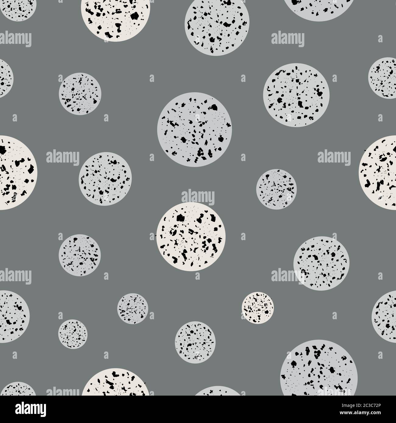 Conceptual moon crater vector seamless pattern background. Backdrop ...
