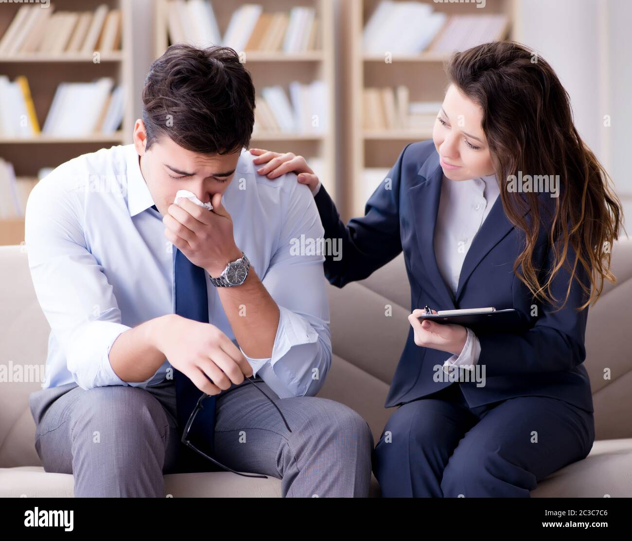 Medical concept with psychologist visit Stock Photo - Alamy
