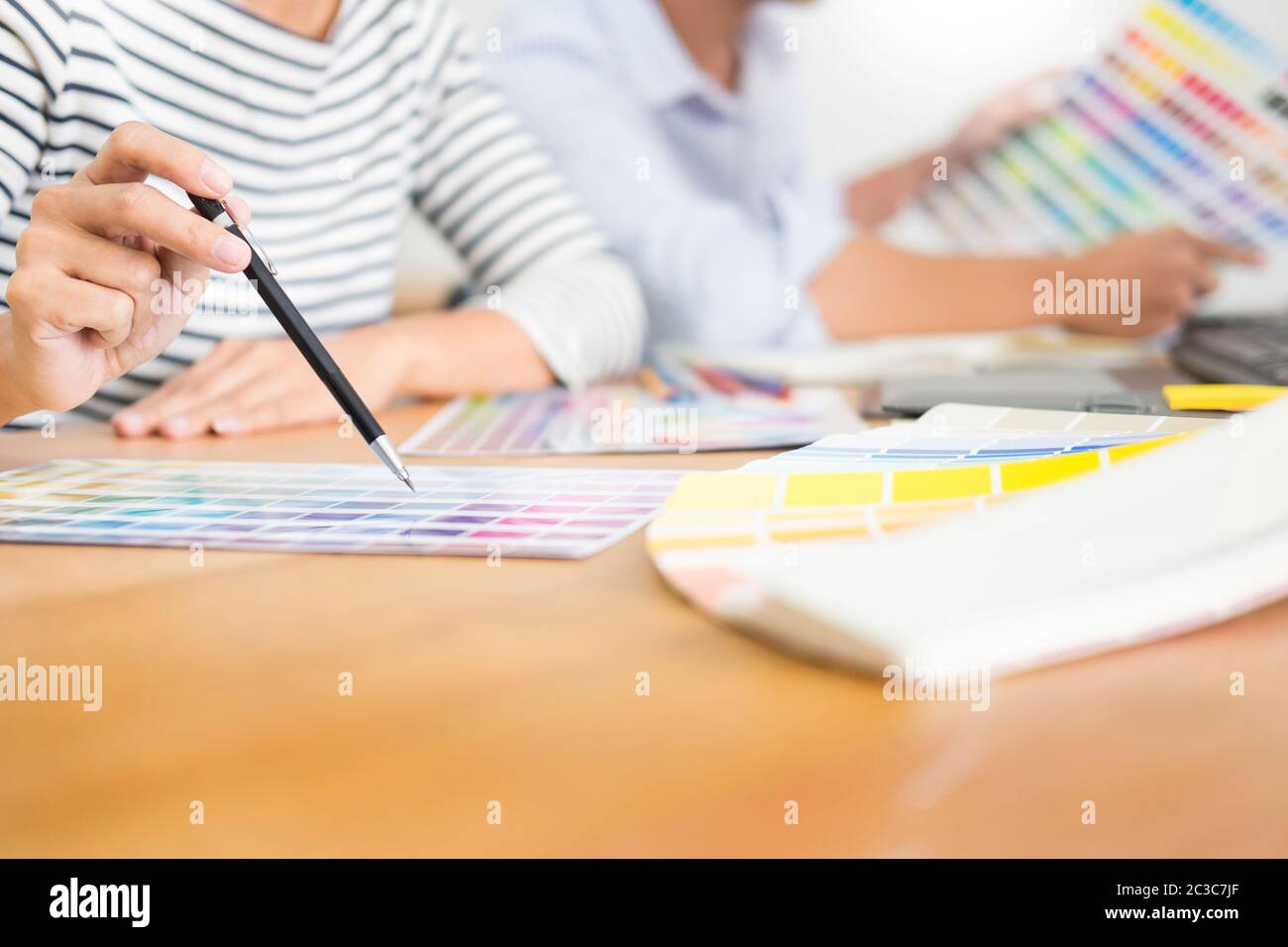 designer graphic creative creativity working together coloring using ...