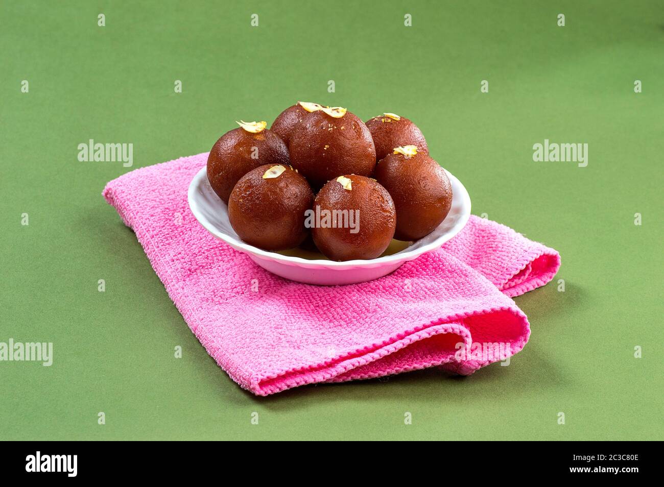 Gulab Jamun, Indian Dessert or sweet with dry fruits Stock Photo - Alamy