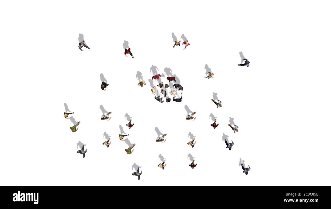 Shadow people walking Cut Out Stock Images & Pictures - Alamy