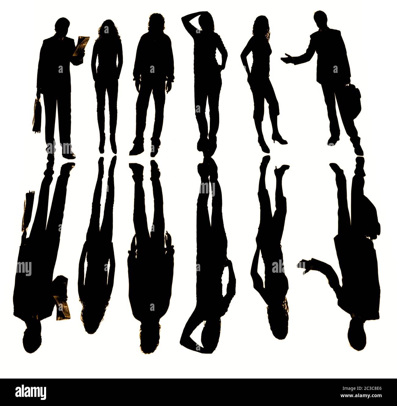Business people standing shadows Cut Out Stock Images & Pictures - Alamy