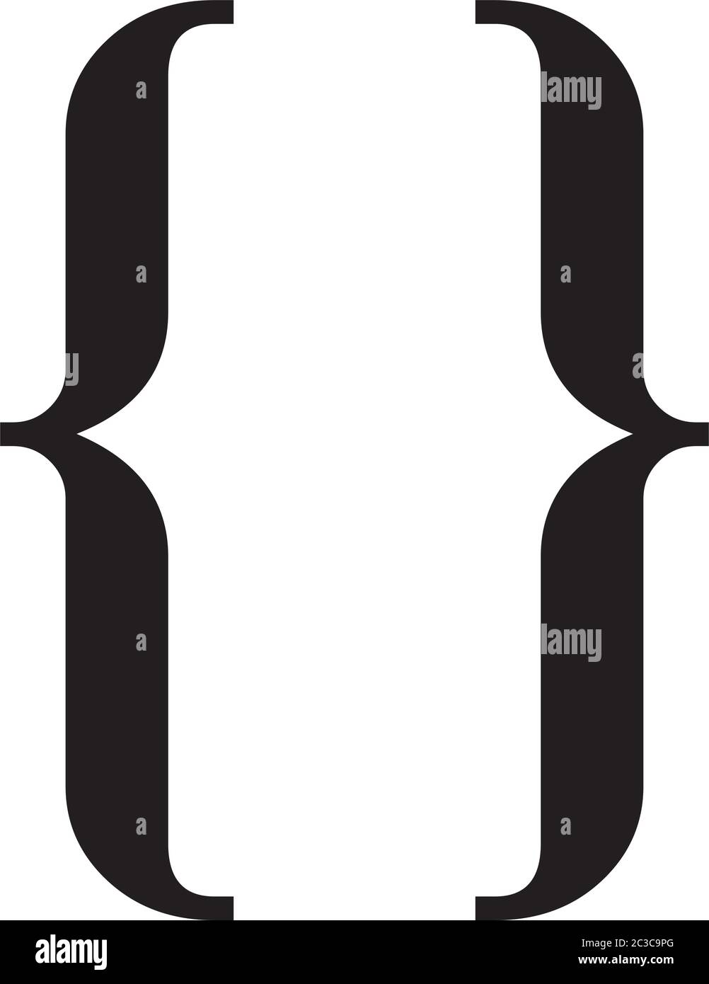 Parenthesis image Stock Vector Images - Alamy