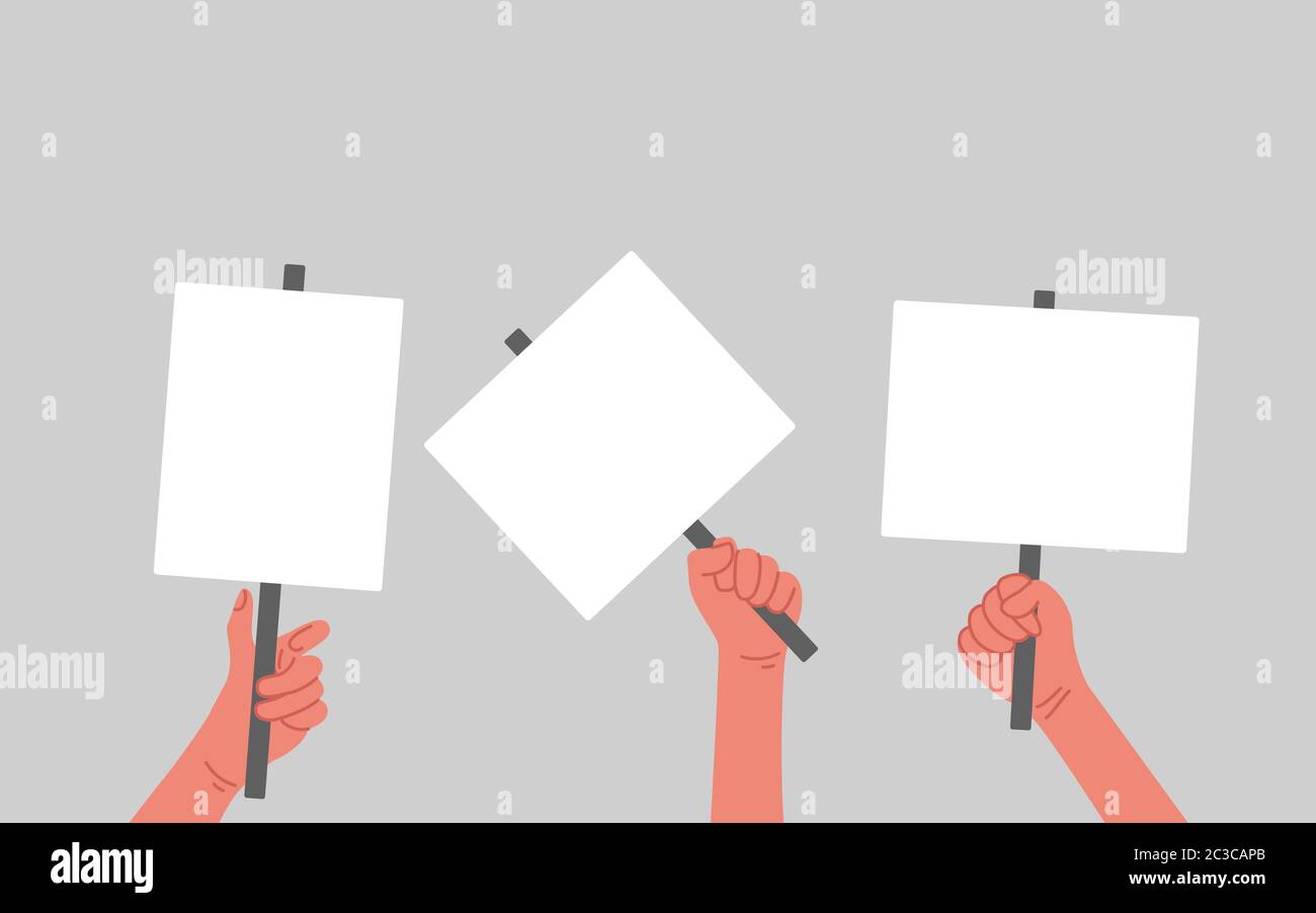 On strike picket signs Stock Vector Images - Alamy