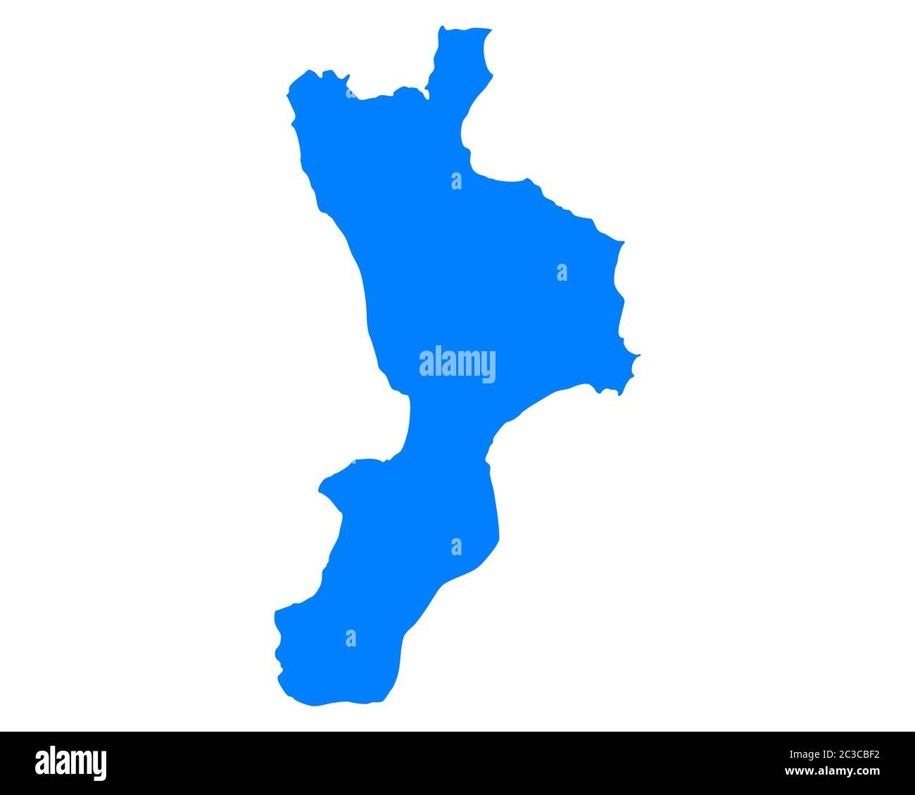 Map of Calabria Stock Photo - Alamy