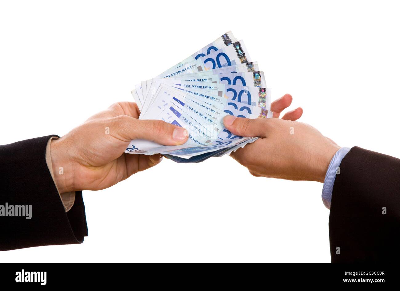 Handing money euros hi-res stock photography and images - Alamy