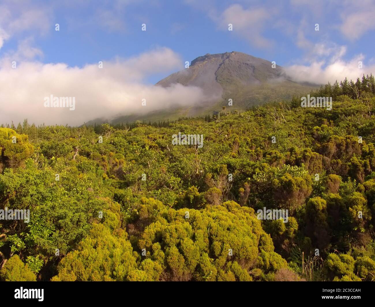 Pico mountain in azores Stock Photo - Alamy