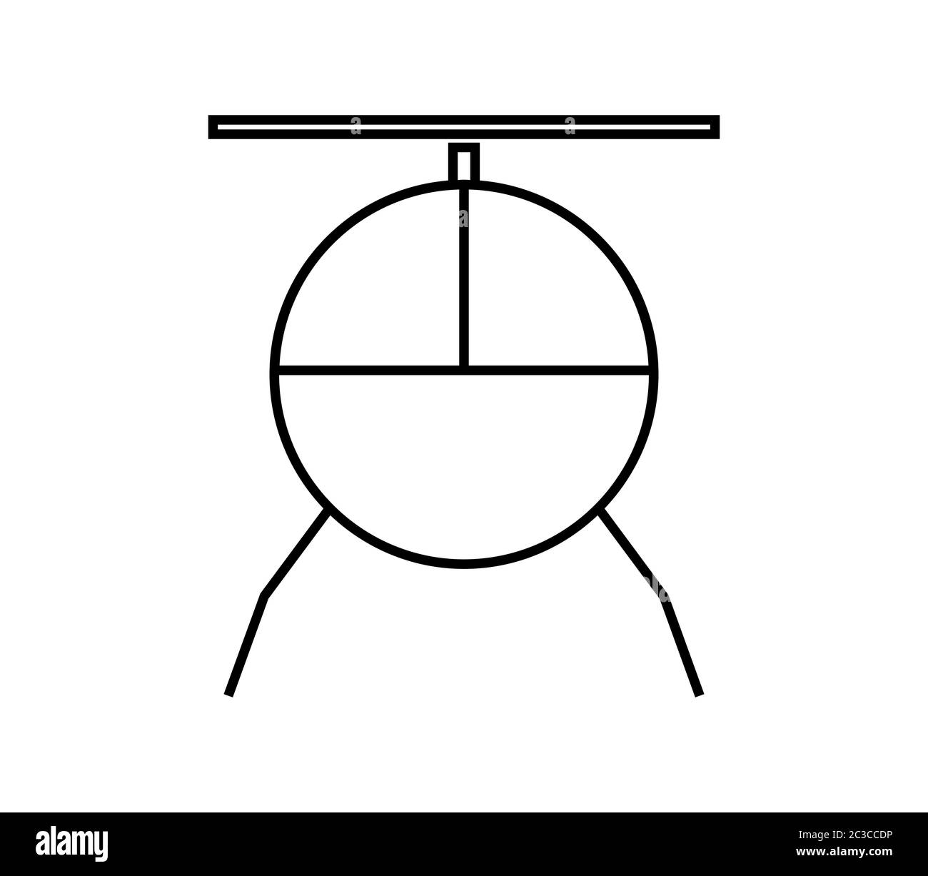 Helicopter icon sign in Cut Out Stock Images & Pictures - Alamy