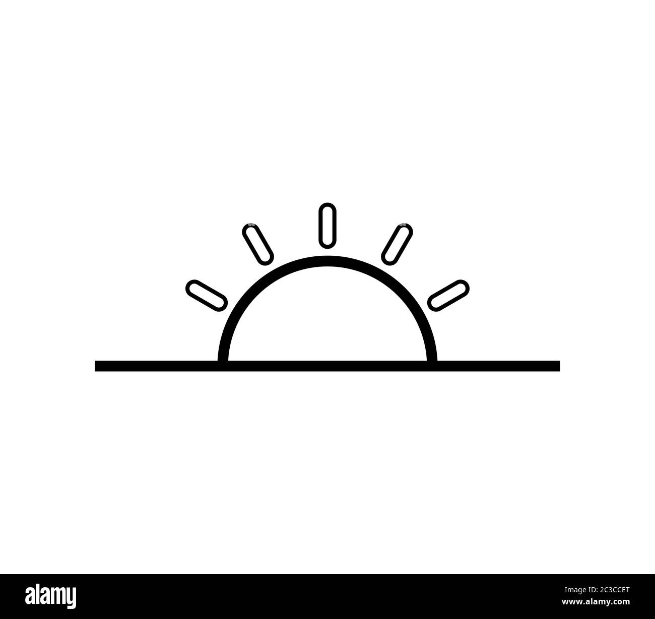 Orange sunny sunset on Black and White Stock Photos & Images - Alamy