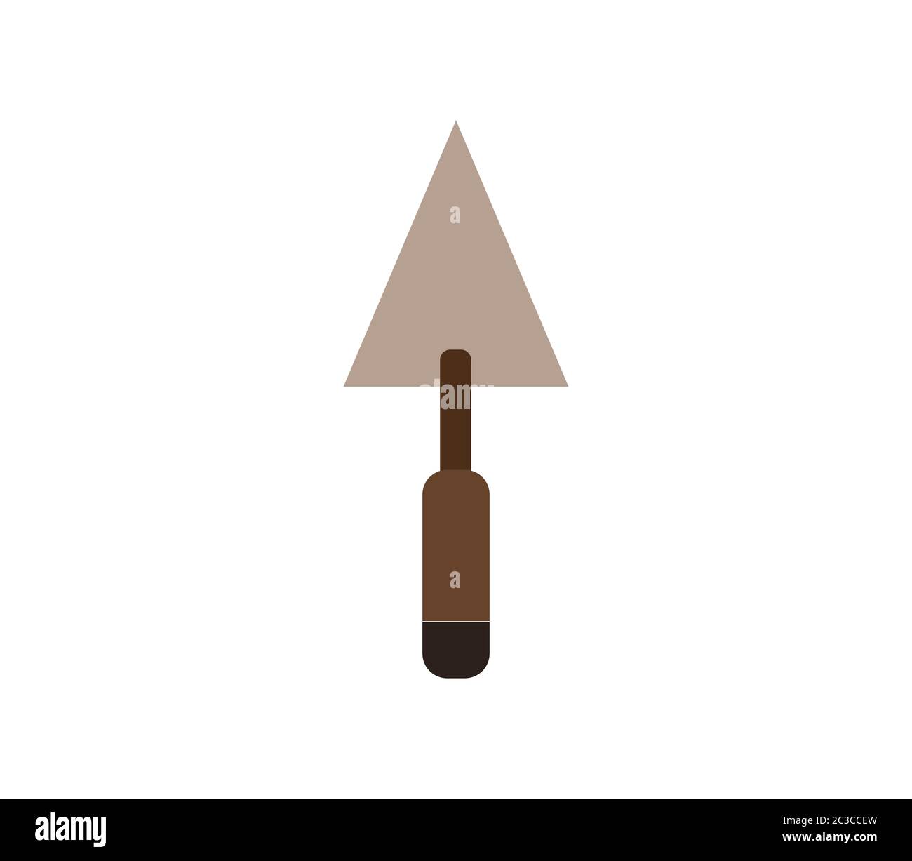 trowel icon illustrated in vector on white background Stock Photo - Alamy