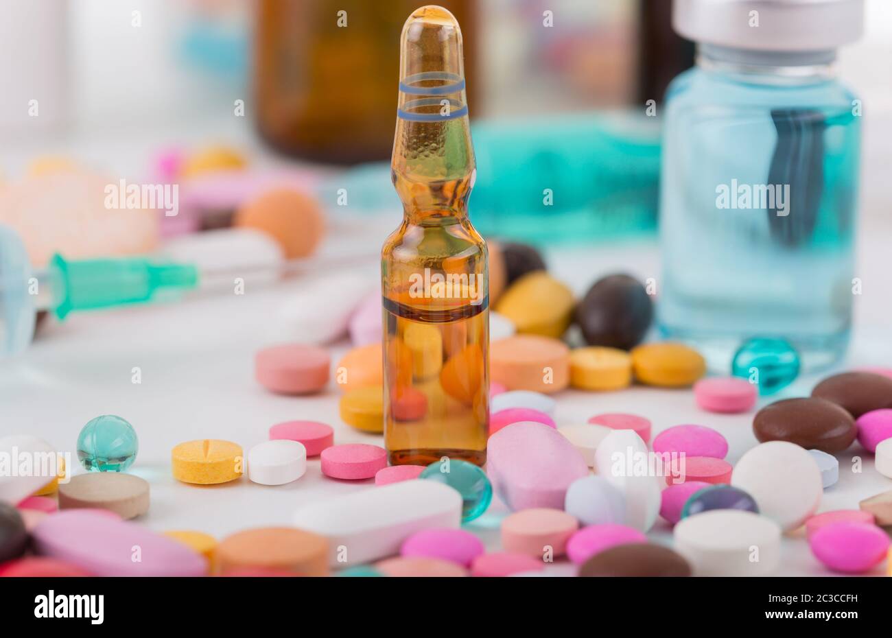 different Tablets pills capsule heap mix therapy drugs Stock Photo - Alamy