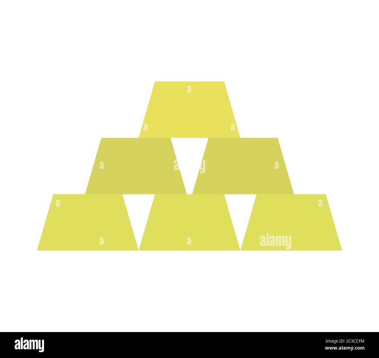 gold bullion icon illustrated in vector on white background Stock Photo ...