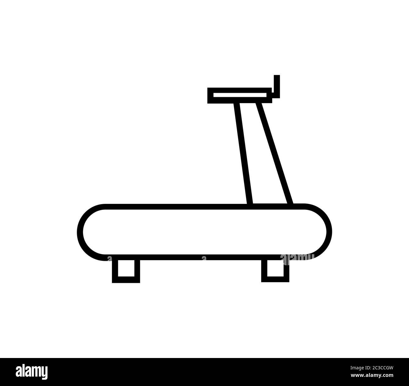 treadmill icon illustrated in vector on white background Stock Photo ...