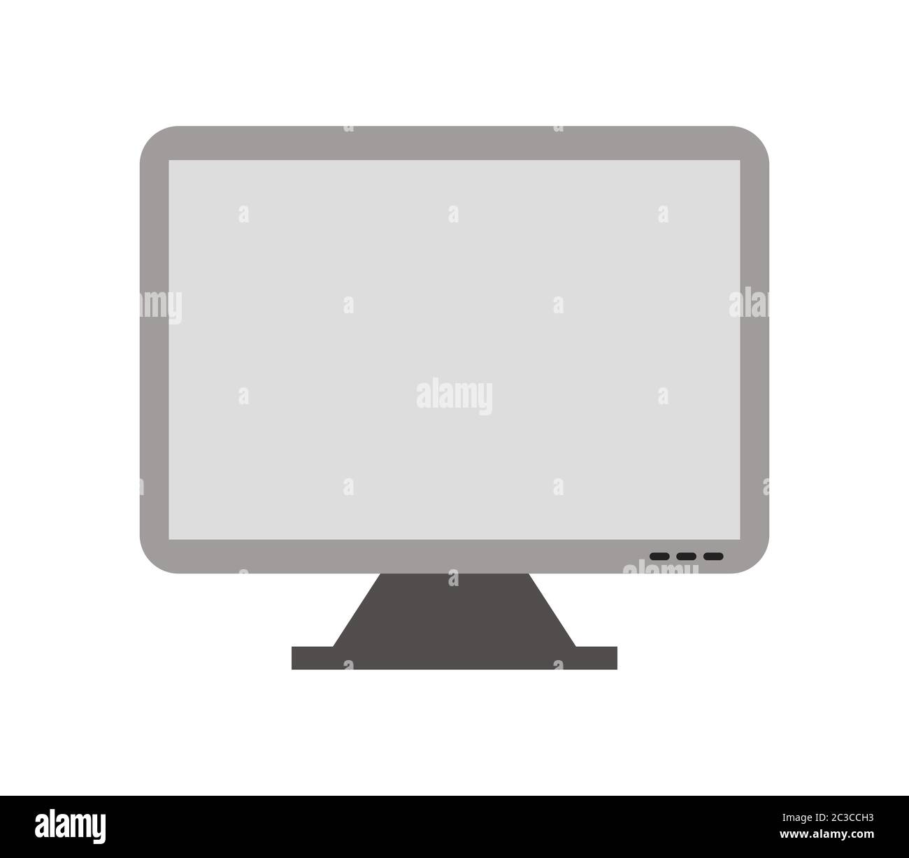 computer monitor icon illustrated in vector on white background Stock ...