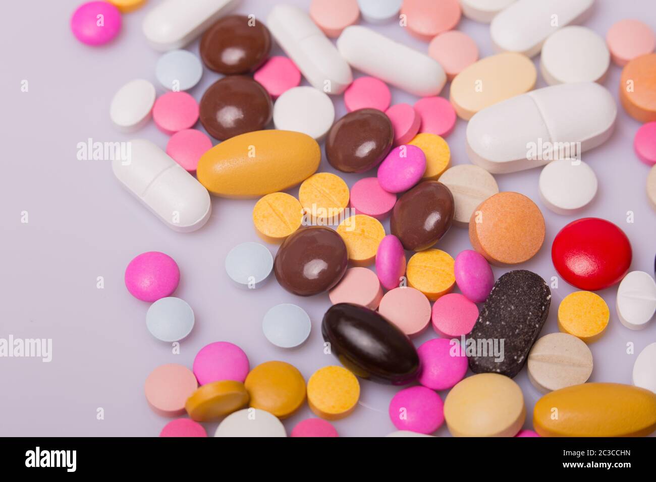 different Tablets pills capsule heap mix therapy drugs Stock Photo - Alamy