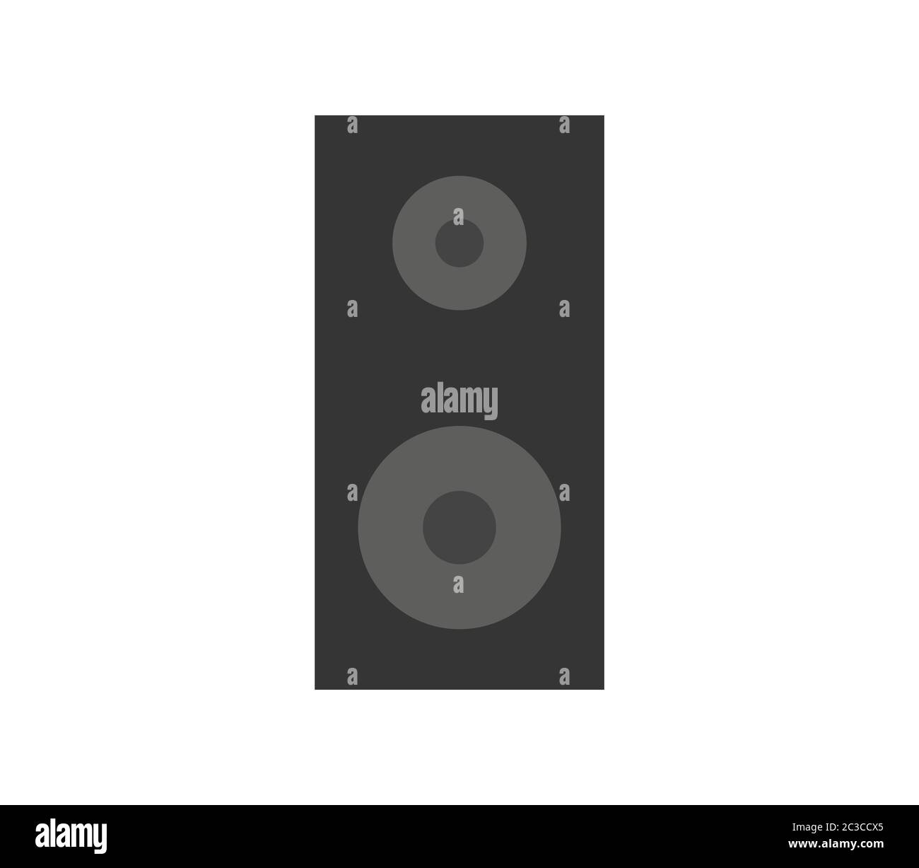 woofer icon illustrated in vector on white background Stock Photo - Alamy