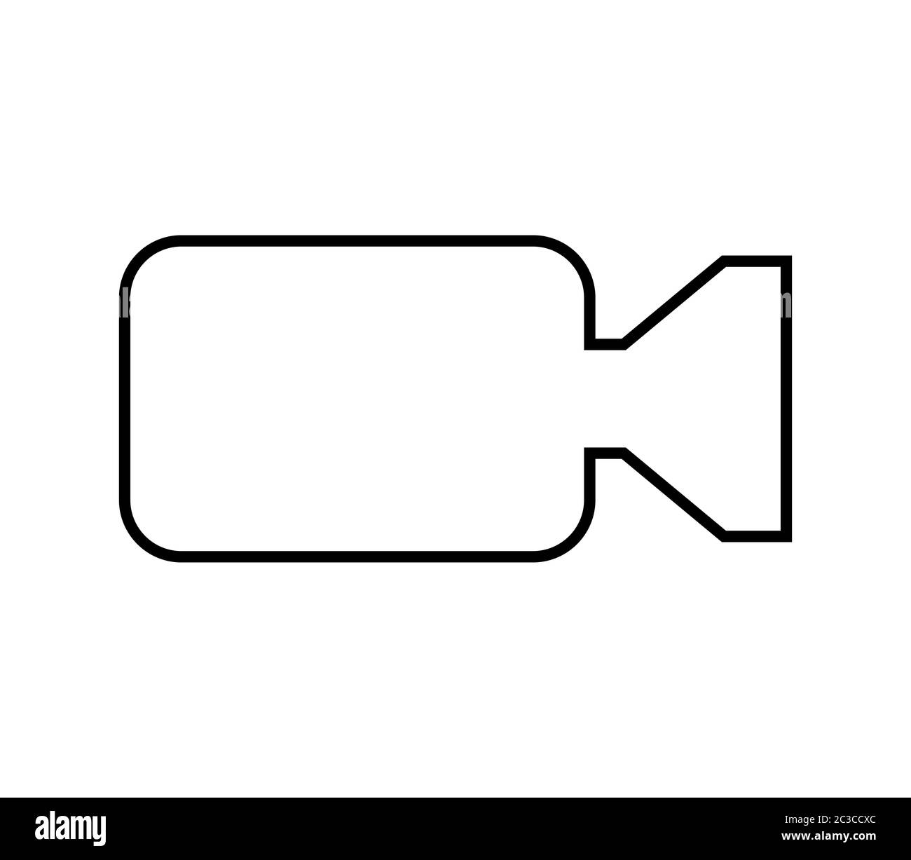 Video camera vector Black and White Stock Photos & Images - Alamy