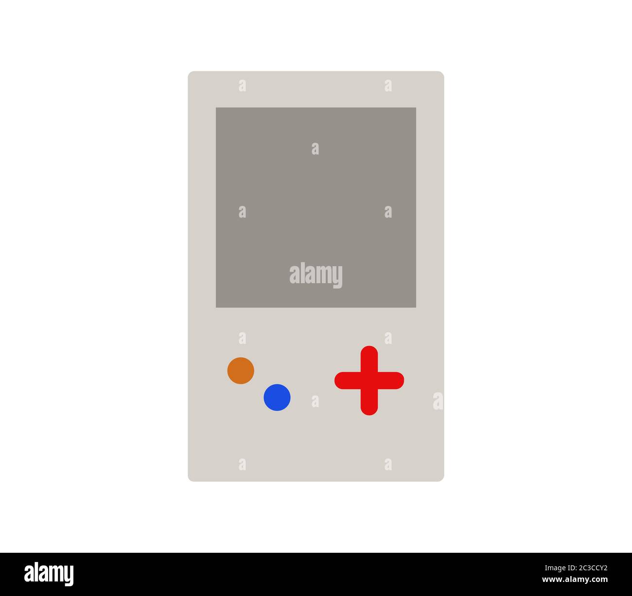 gameboy icon illustrated in vector on white background Stock Photo - Alamy
