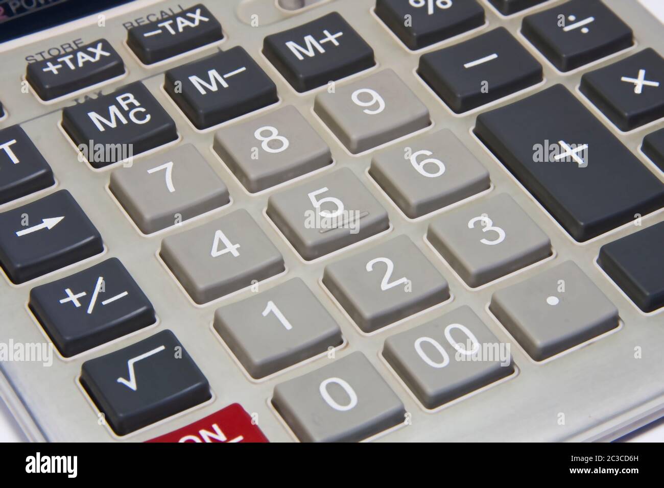Calculator numbers closeup Stock Photo - Alamy