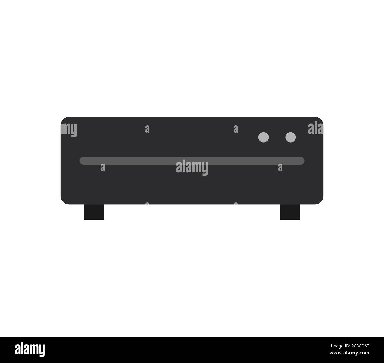 dvd player icon illustrated in vector on white background Stock Photo ...