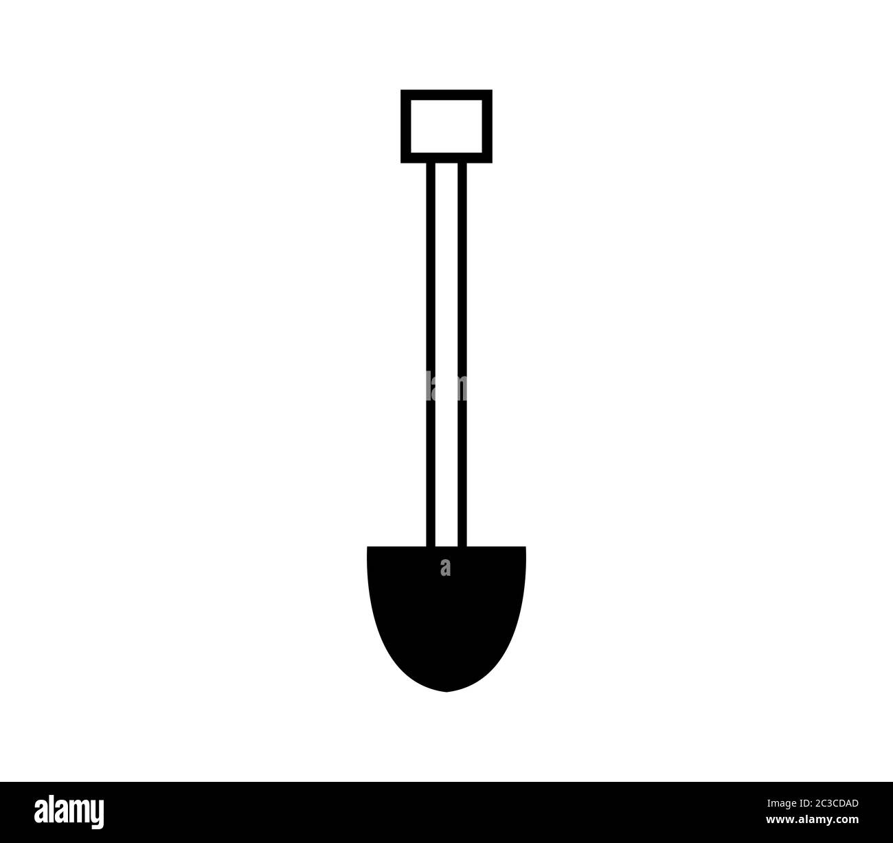 Rake icon on white Black and White Stock Photos & Images - Alamy