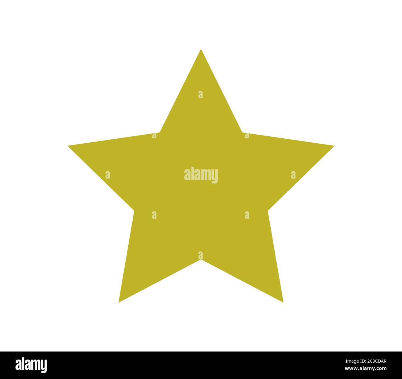 star icon illustrated in vector on white background Stock Photo - Alamy