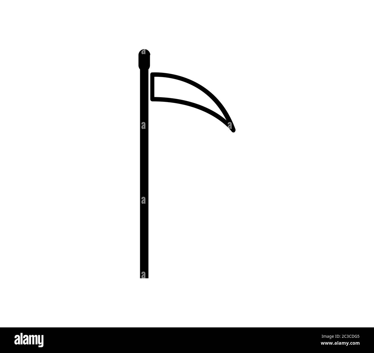 scythe icon illustrated in vector on white background Stock Photo - Alamy