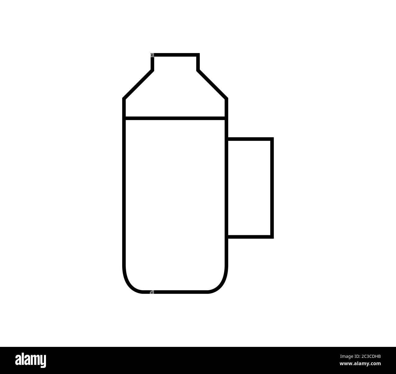 thermos icon illustrated in vector on white background Stock Photo - Alamy