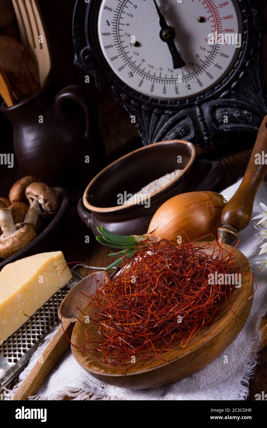 Chili strings are a fine decorative spice Stock Photo - Alamy