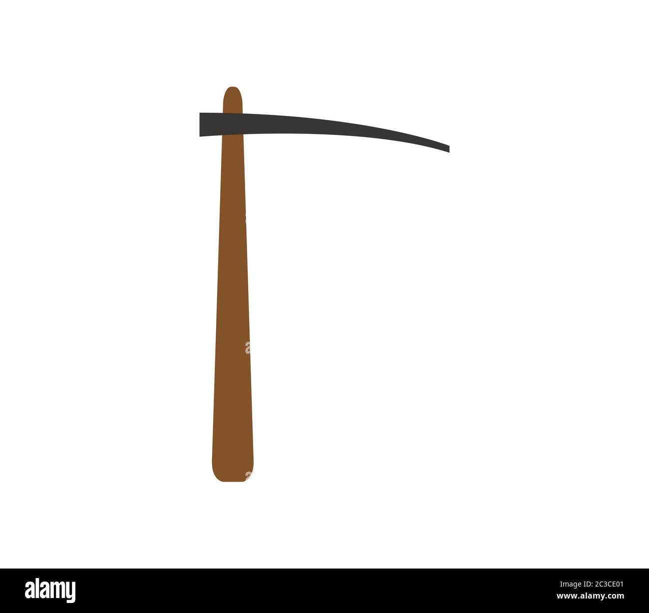pickaxe icon illustrated in vector on white background Stock Photo - Alamy