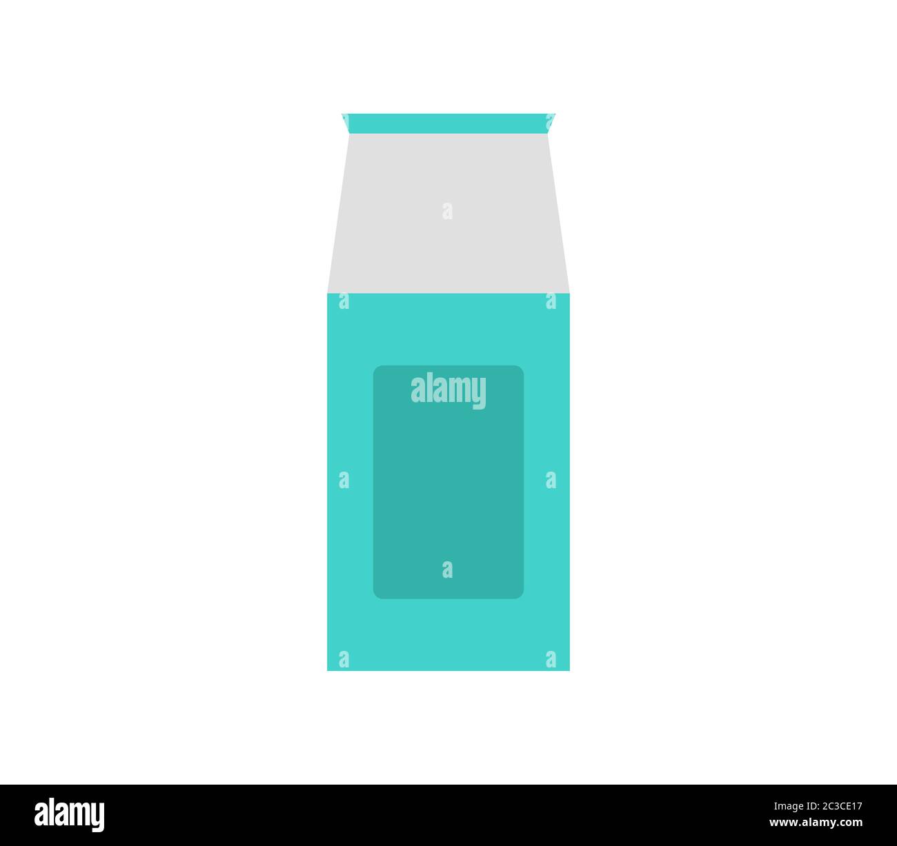 milk icon illustrated in vector on white background Stock Photo - Alamy