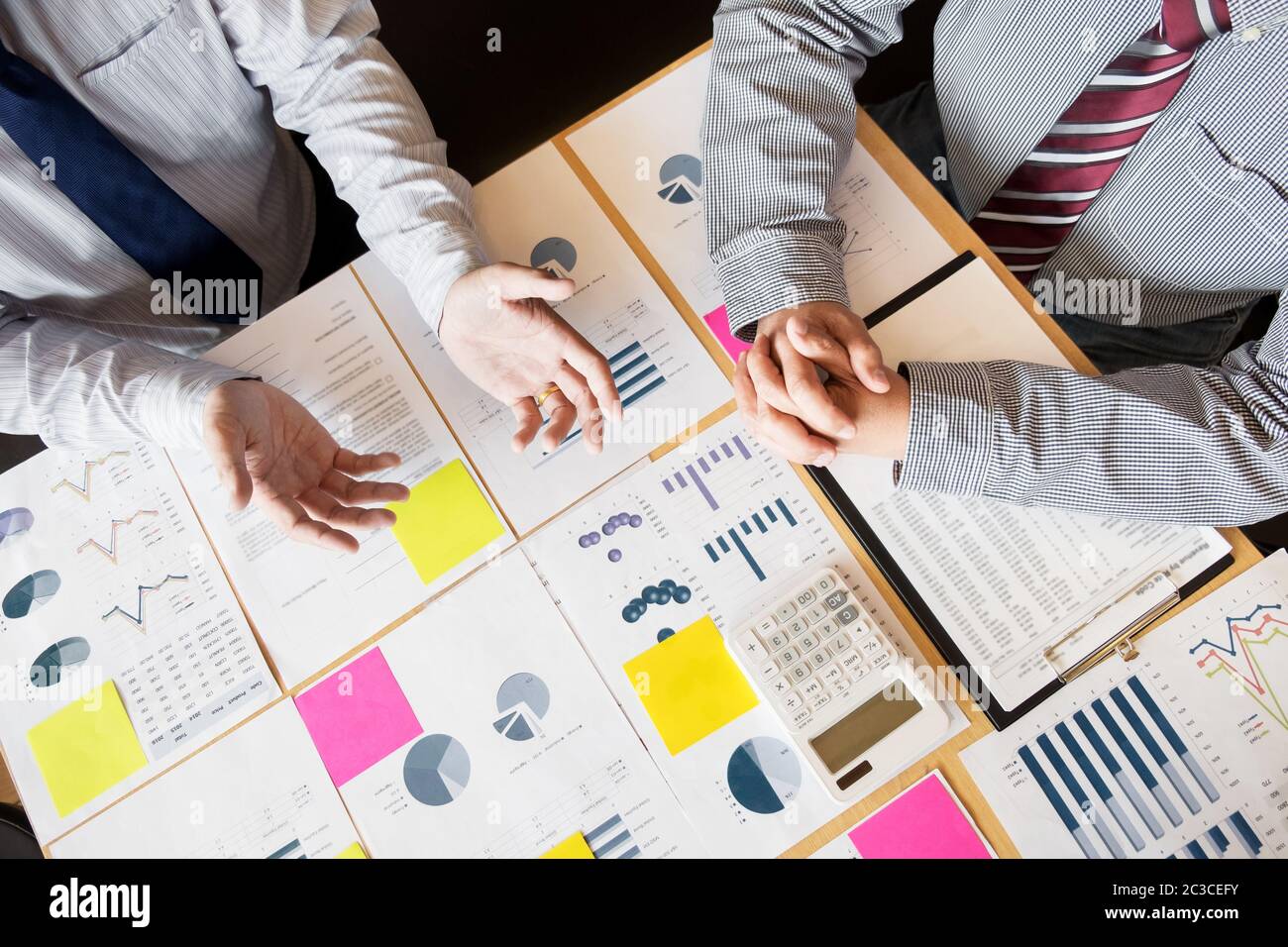 Team work process young business managers crew working with new startup ...