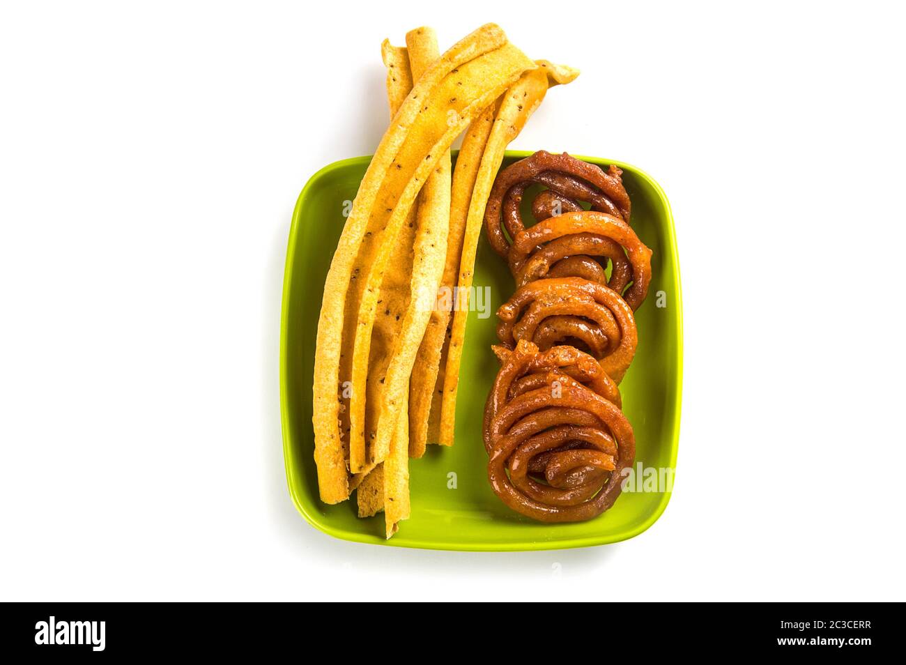 Indian Cuisine Fafda and Jalebi, special and famous dish of Gujarat ...
