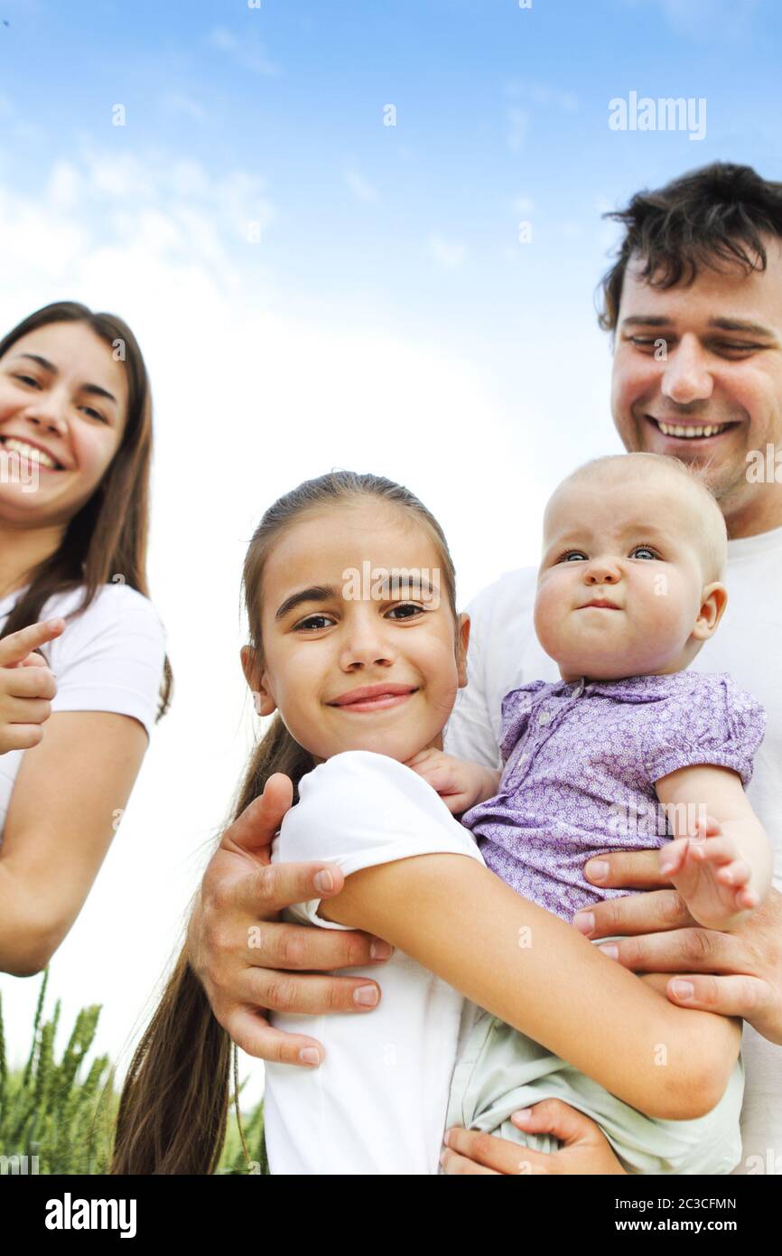 Five happy children in bright hi-res stock photography and images - Alamy