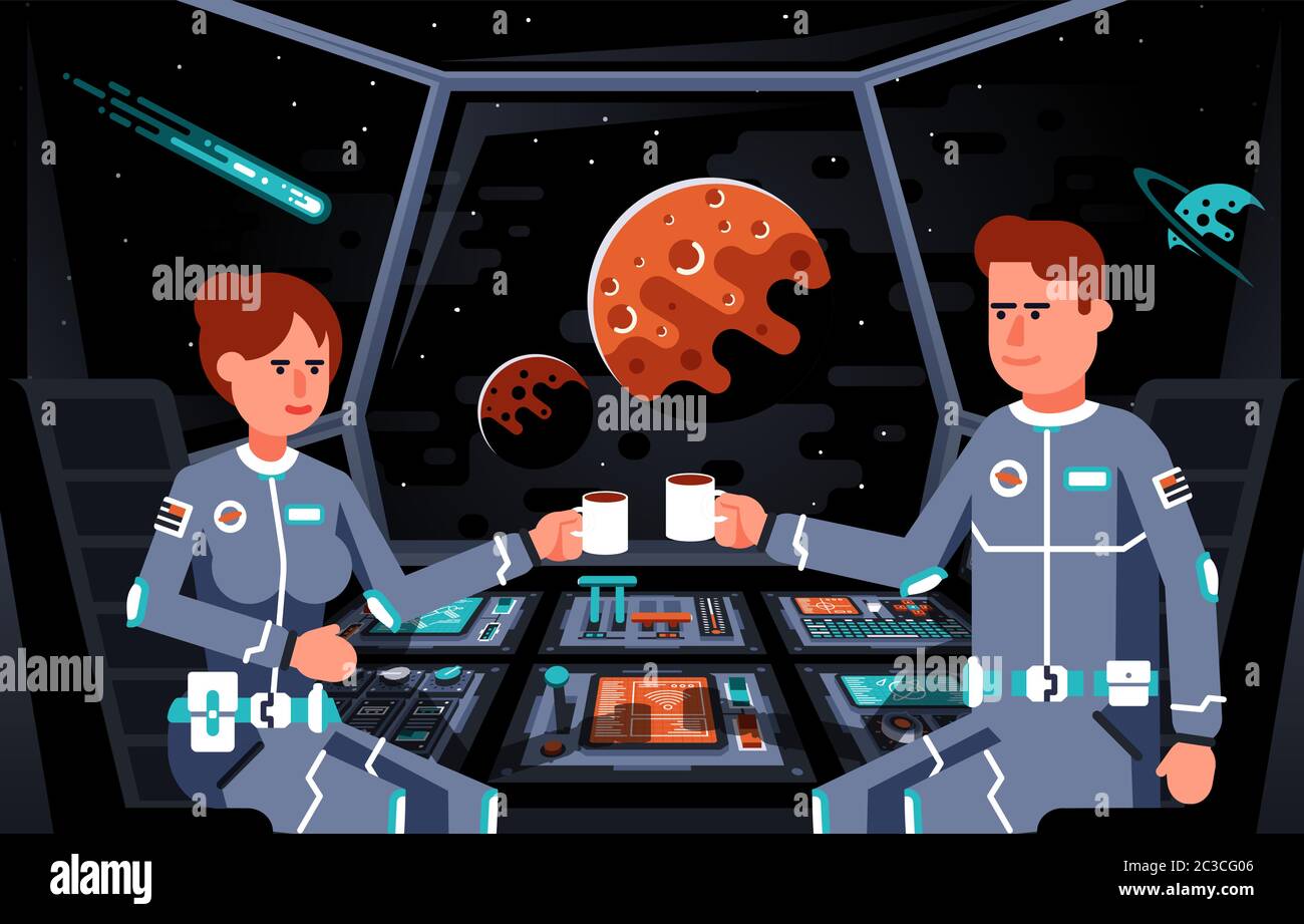 Astronauts mission Stock Vector Images - Alamy