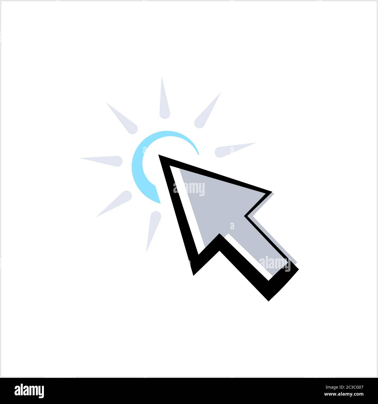 Cursor Click Icon Vector Art Illustration Stock Vector Image & Art - Alamy