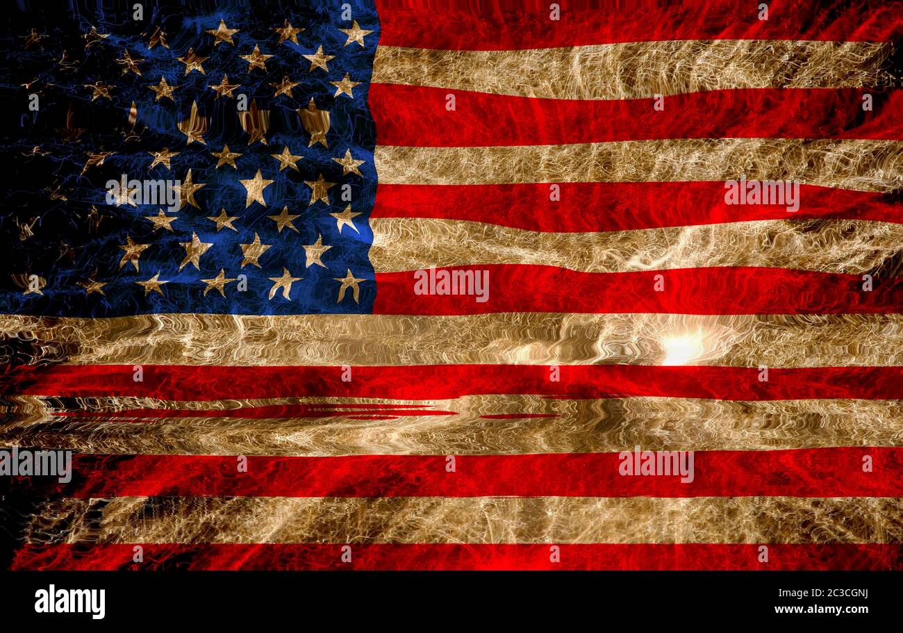 united states of america flag illustration, computer generated Stock ...