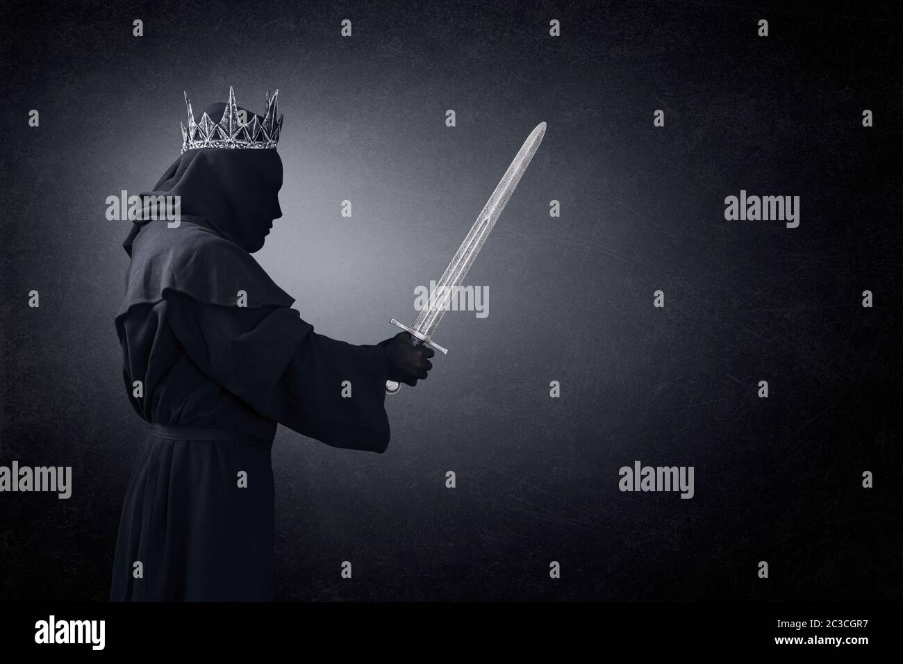 Crown and sword hi-res stock photography and images - Alamy