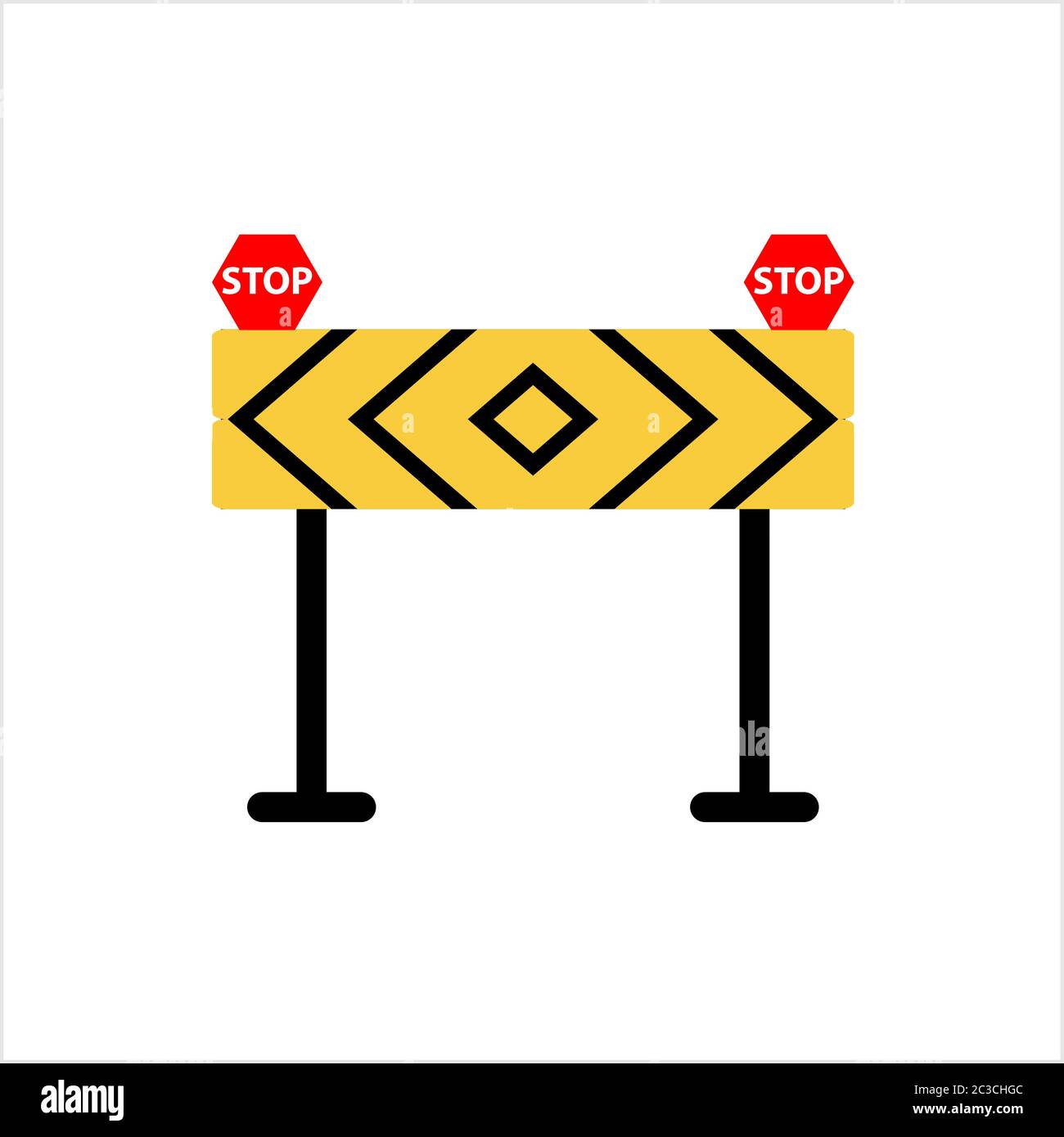 Roadblock Sign Clipart