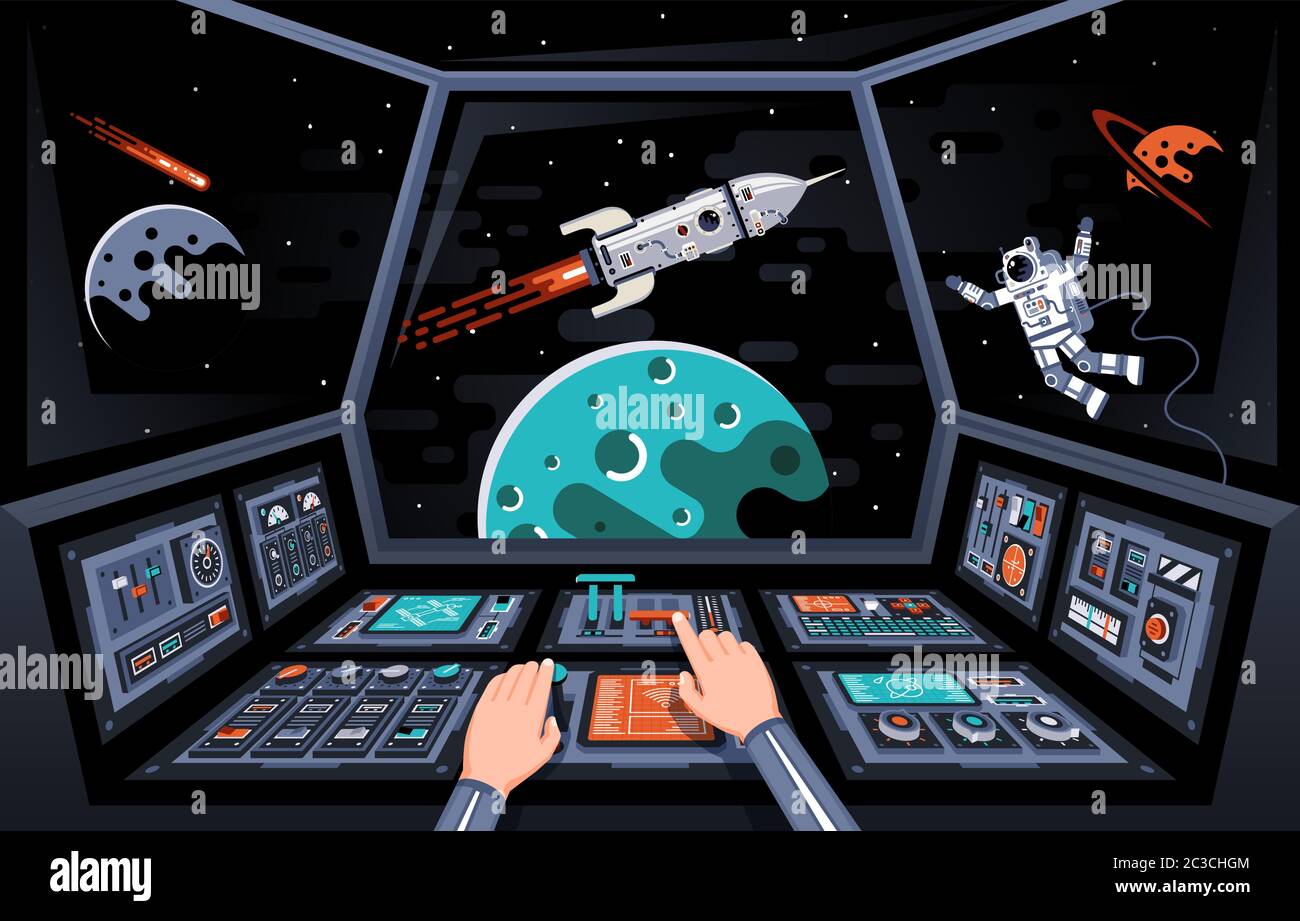 View space transportation system Stock Vector Images - Alamy