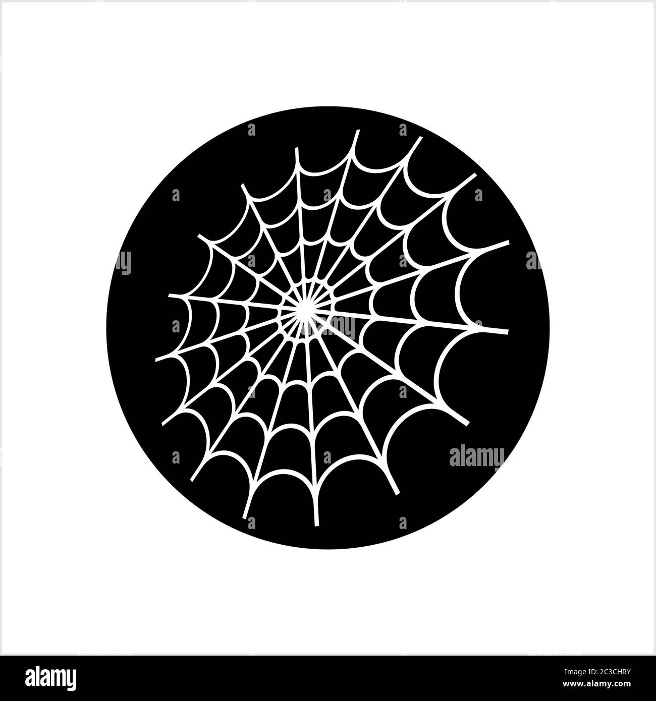 Spider Web Icon Design Vector Art Illustration Stock Vector Image & Art ...