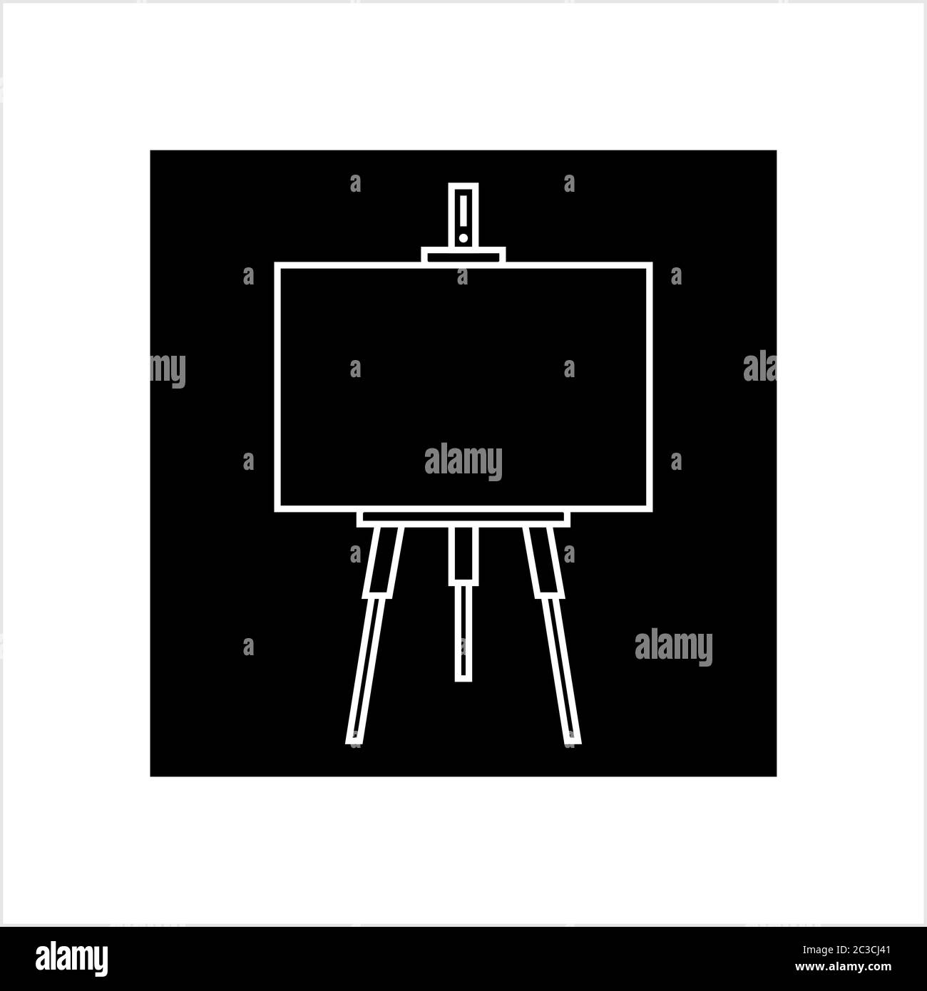 Easel Icon, Easel Vector Art Illustration Stock Vector Image & Art - Alamy