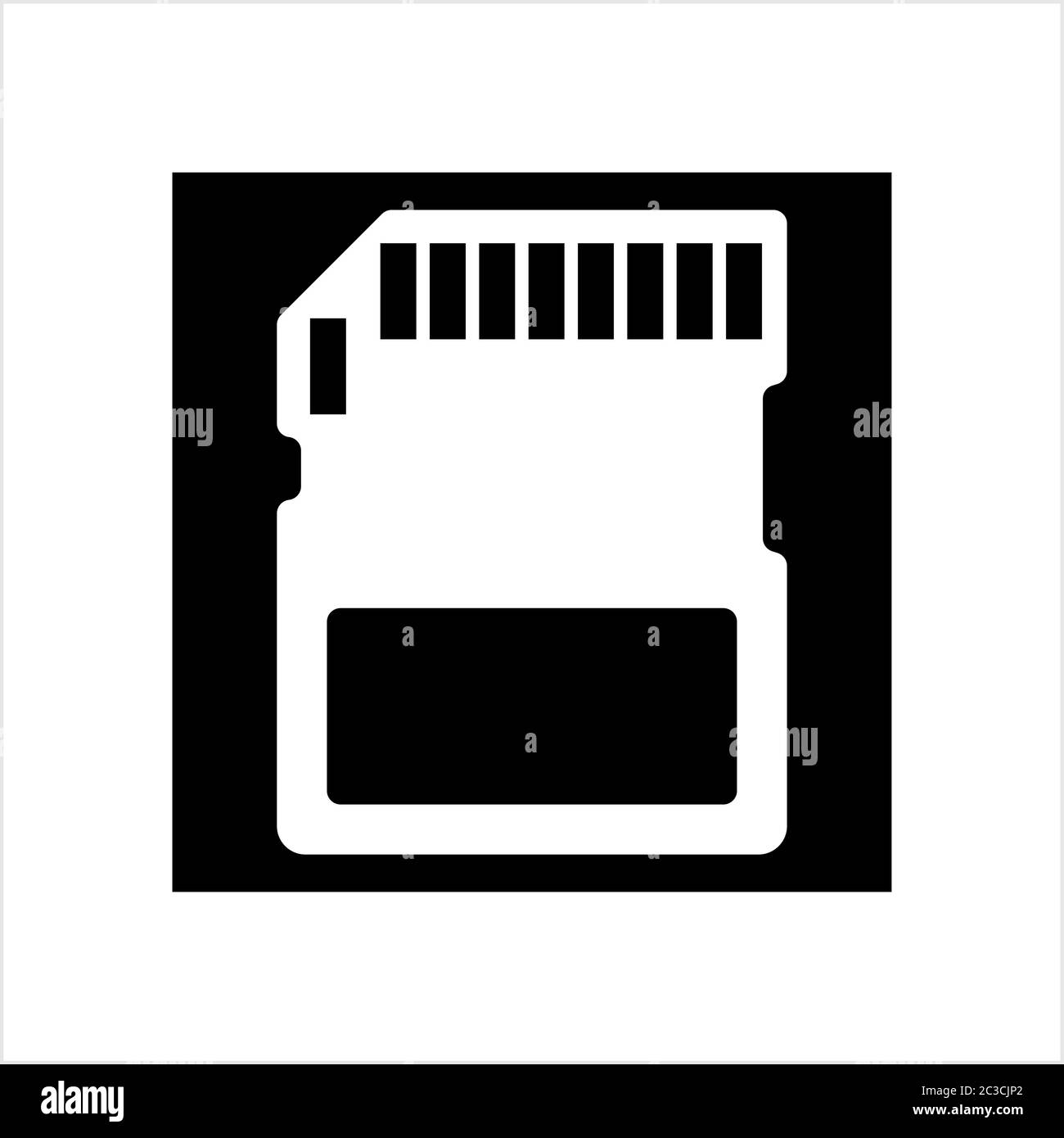 Memory Card Icon Vector Art Illustration Stock Vector Image & Art - Alamy