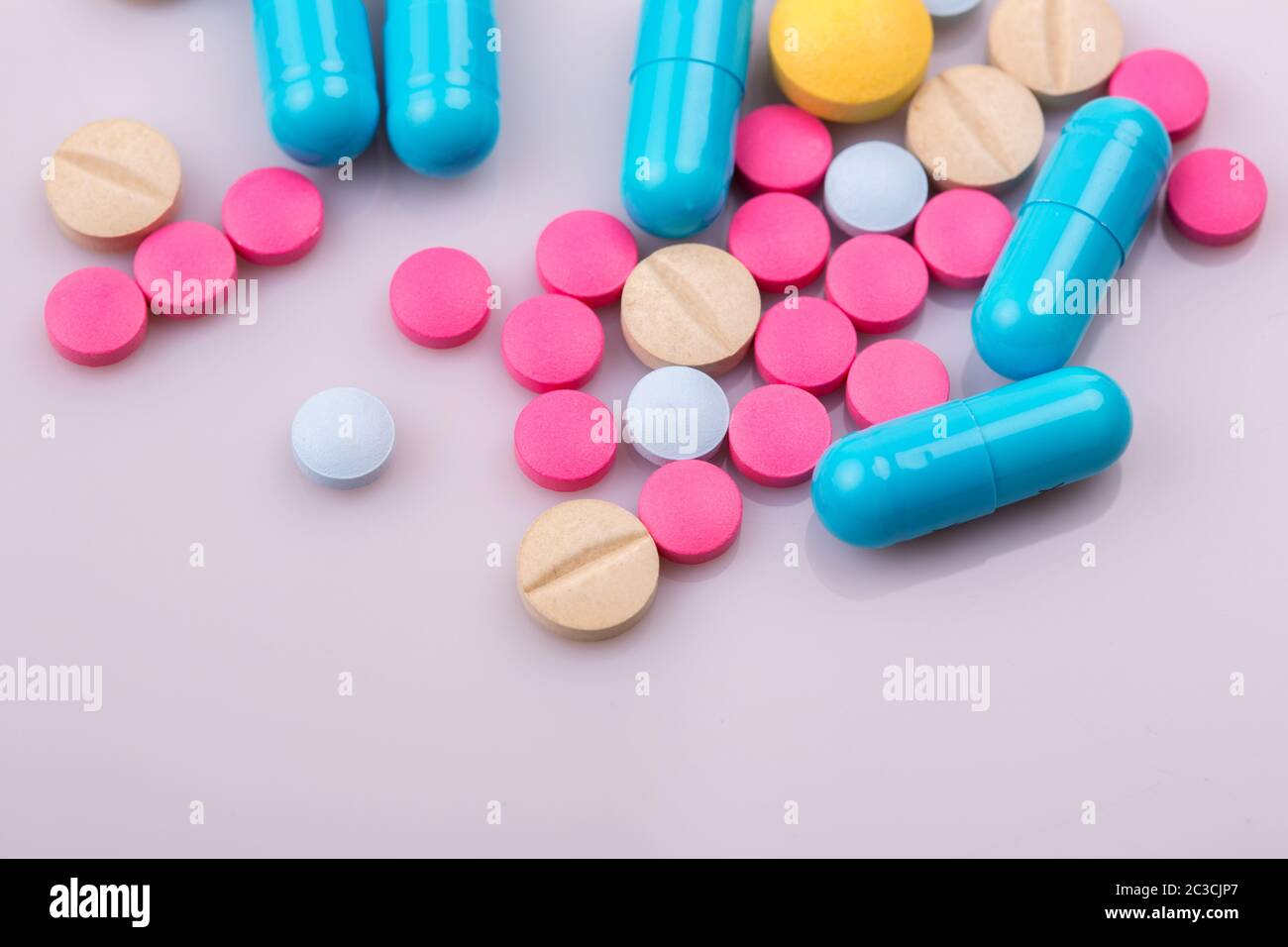 different Tablets pills capsule heap mix therapy drugs Stock Photo - Alamy