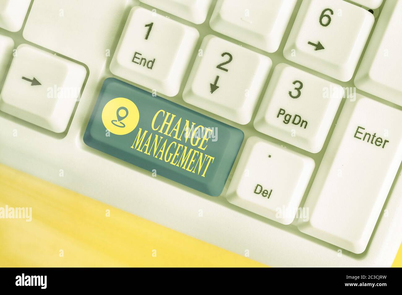 Writing note showing Change Management. Business concept for ...