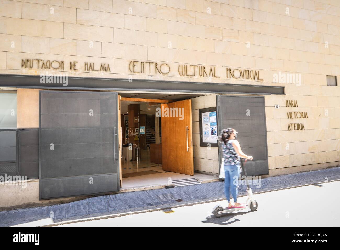 June 19, 2020: 19 June 2020 (Malaga) The Provincial Library of Maria ...